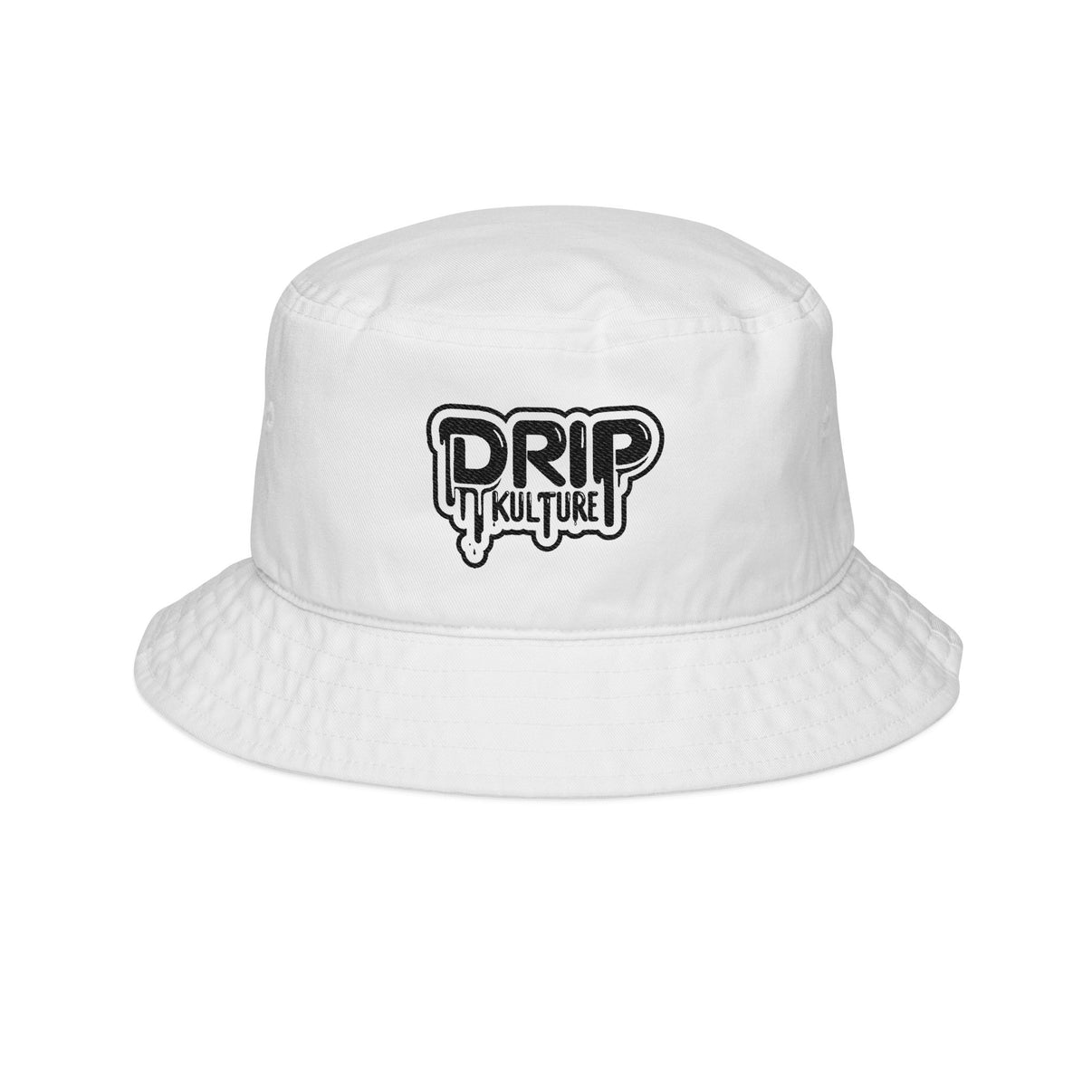 White Drip Kulture Bucket Hat (Embroidery)